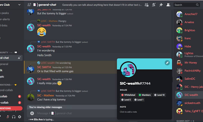 Be your telegram and discord mod, admin, chatter or community manager ...