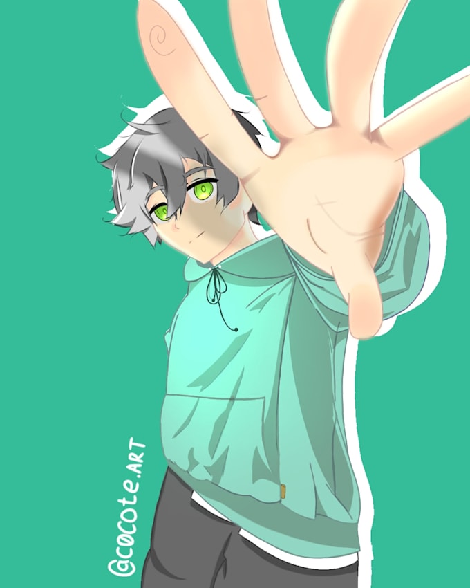 Draw for you with anime art style by C0cote | Fiverr