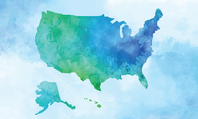 Design an eye catching watercolor map by Sumitkumar851 | Fiverr