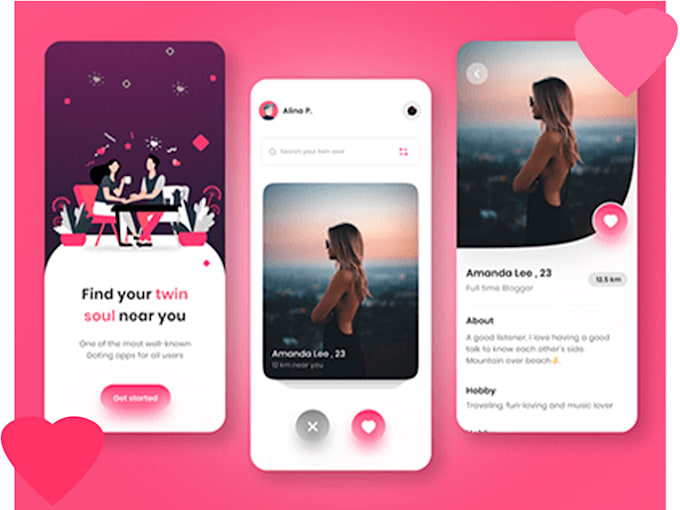 Design dating website with chat, audio and video features by Rosejoy ...