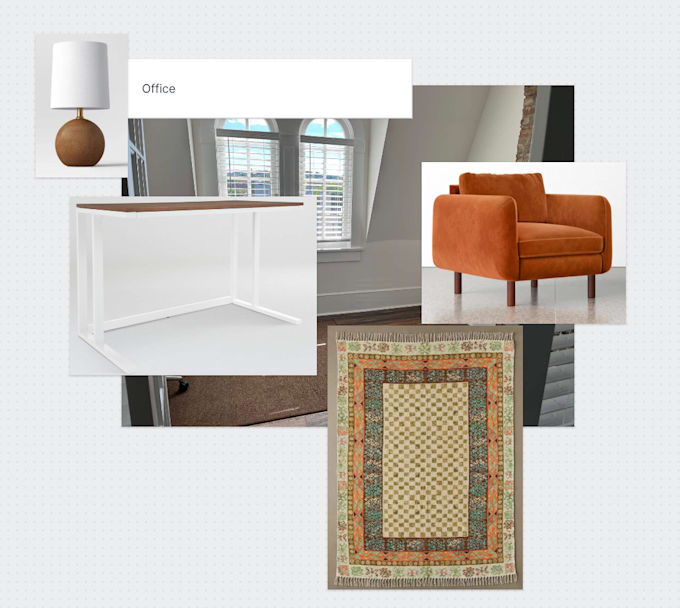 Create a mood board with shopping links for your space by Bzeglo | Fiverr