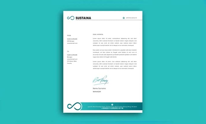 Design professional letterhead in ms word by Expertsheraz | Fiverr