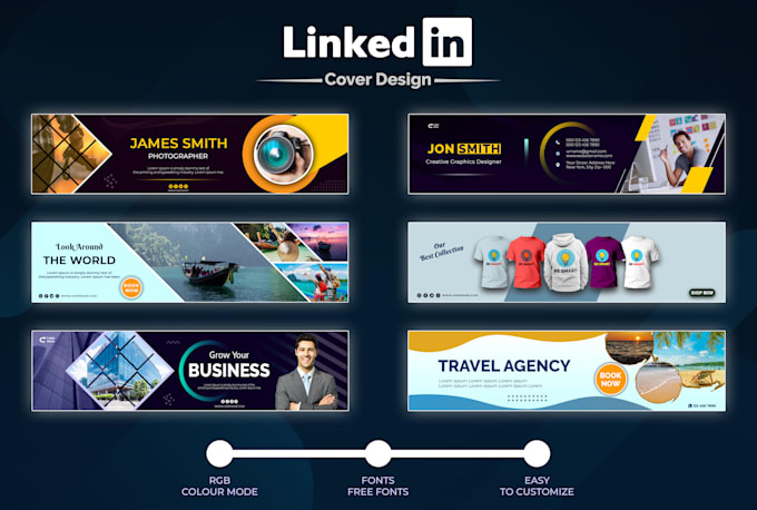Design social media cover, facebook, linkedin, twitter cover banner by ...
