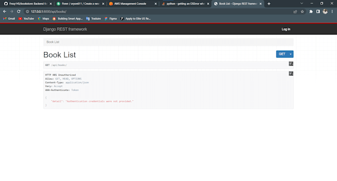 Build an rest api with drf and host it on aws by Oryon611 | Fiverr