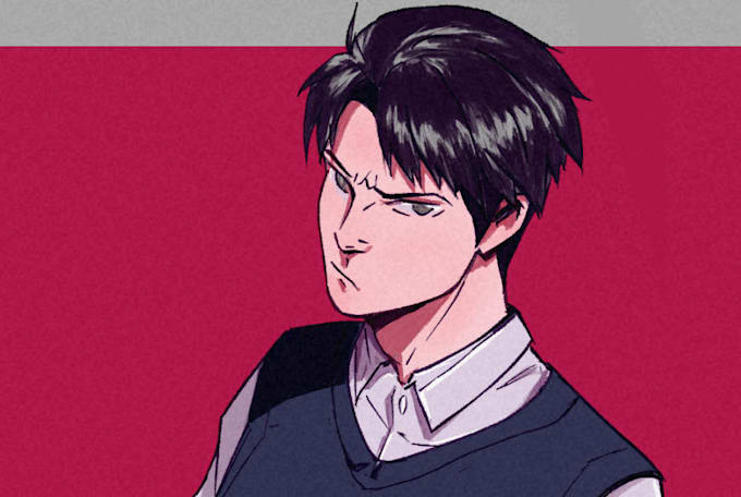 Draw custom anime art, character, portrait, oc, pfp for you by ...