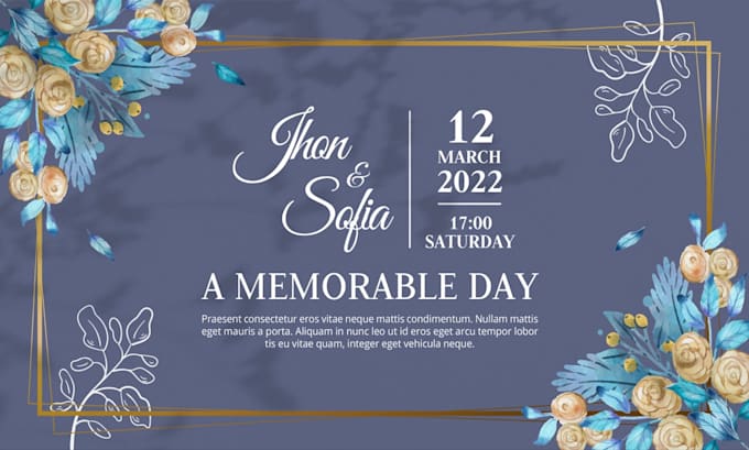 Create creative invitation card design by Bintehawa548 | Fiverr