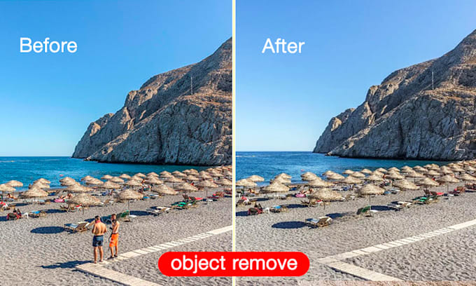 Remove object, people from photo by photoshop in 2 hrs by Cooore | Fiverr