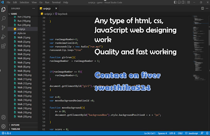 Do html css and javascript web designing by Swasthika524 | Fiverr