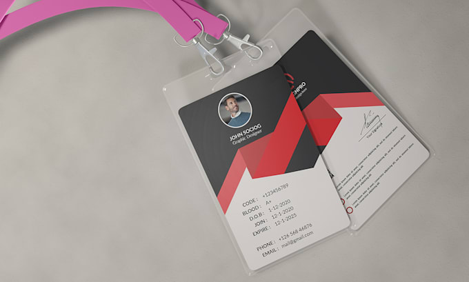 Design unique and elegant id cards, name card, id badges, student card ...