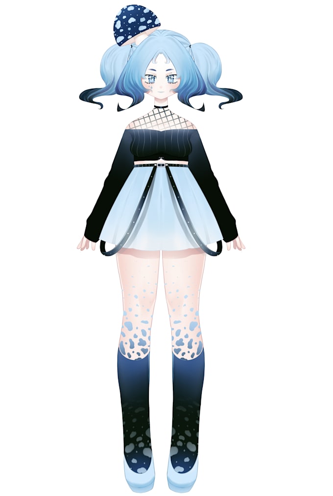 Draw a ready to rig vtuber model for you by Chemikul | Fiverr