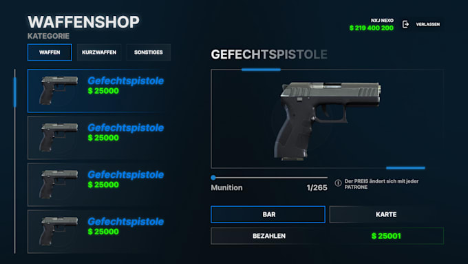 Design a unique gtav, fivem, ragemp ui ux for you by Nexo_designs | Fiverr