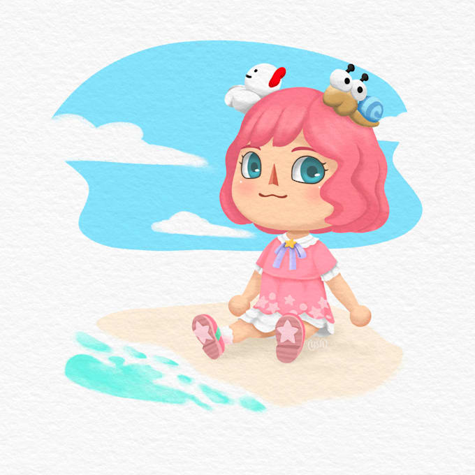 Draw your character in chibi or acnh style by Yshrivera | Fiverr