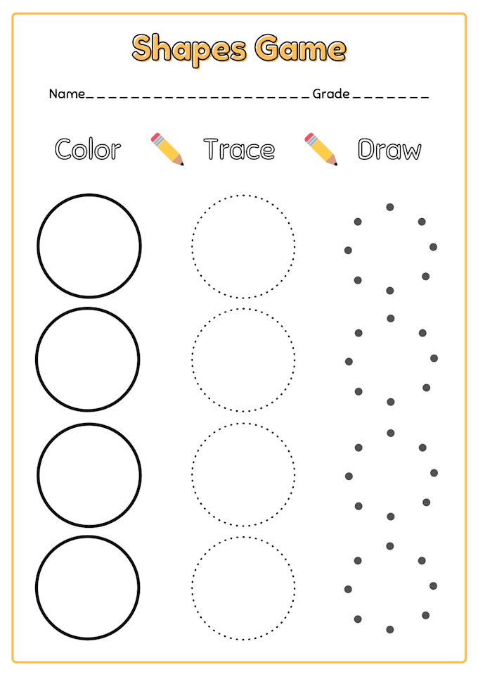 Create preschool and kindergarten worksheets by Tessyjobin | Fiverr