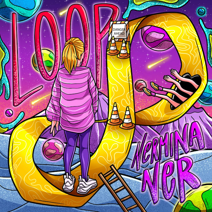 Create detailed psychedelic trippy stoner album cover by Nabfistudio ...