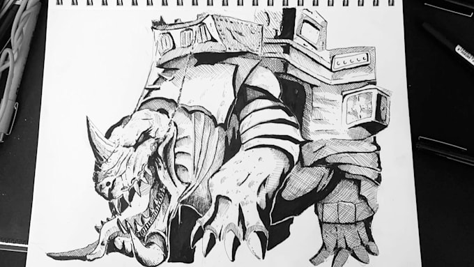 Draw your dnd or original character art in a traditional way by Lost ...