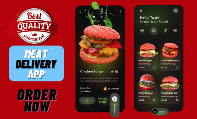 Create a website and an app for ordering and getting meat by ...