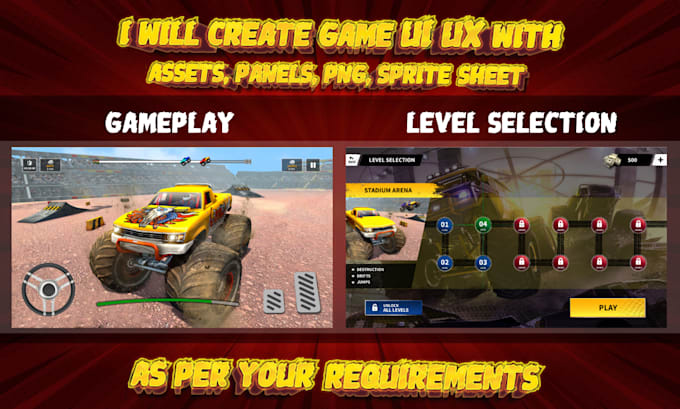 Create excellent game ui ux, sprites, and panels by Haidi_designer | Fiverr
