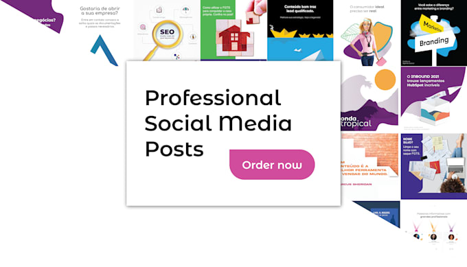 Design creative professional posts for social media by Jackpassos | Fiverr
