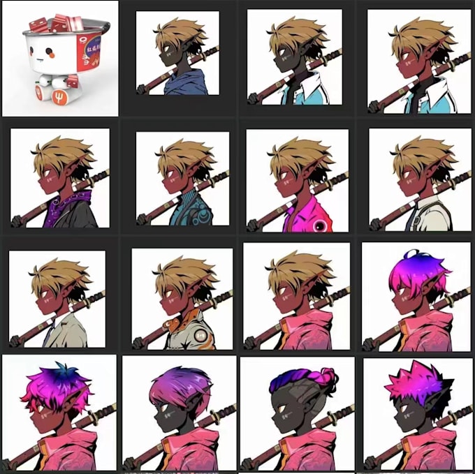 Create you an perfect nft comic art collection by Jackwu_001 | Fiverr