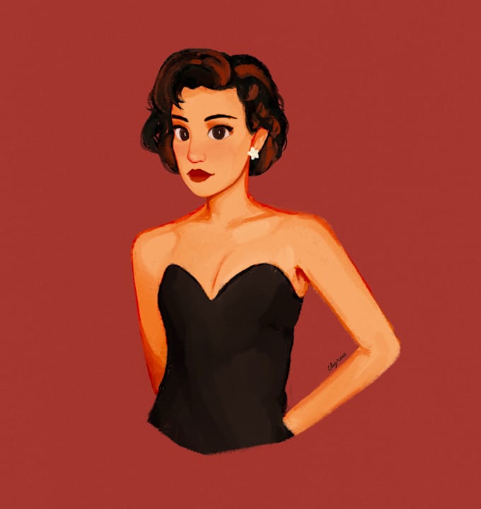Create custom and stylized digital character illustrations by Clyrees ...