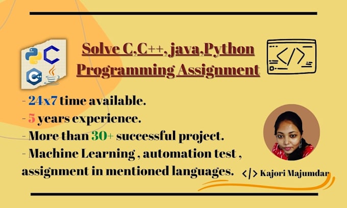 Do Your Assignment And Projects In C Cpp Java And Python By Kajorimajumdar Fiverr