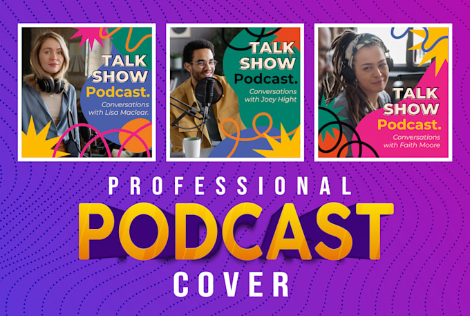 Design podcast cover art that will catch viewers attention by Alizin99 ...