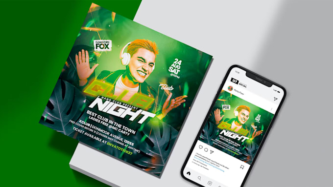 Design club, event, and party flyers, posters in 8 hrs by Hichamibnlhac ...