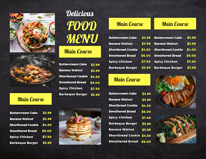 Design unique and modern menu cards and digital menu for your ...