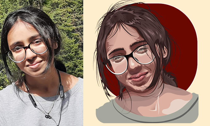 Create awesome minimalist or detailed vector art portraits by Dsign_skv ...