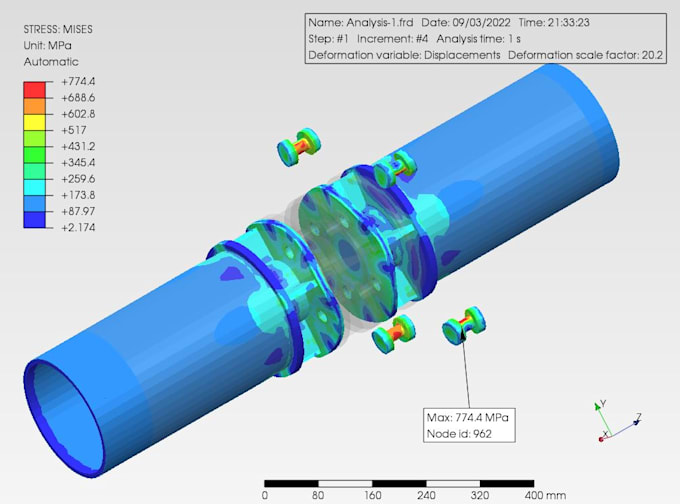 Analysis of steel members and connection using fea by Xyonzt | Fiverr