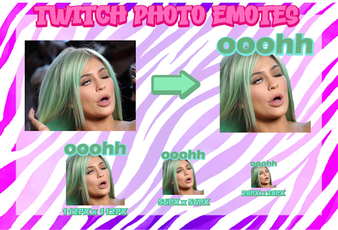 Create amazing emotes from your photos by Ermiashai | Fiverr