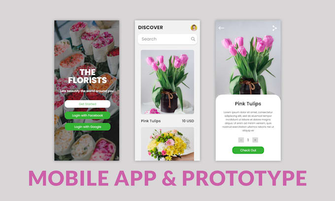 Create mobile app ui and prototype by Khan_zoya | Fiverr