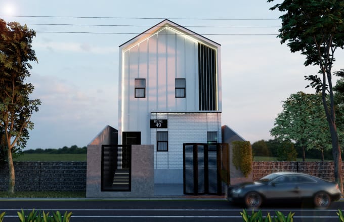 3d sketchup model, 3d exterior rendering, exterior design by ...