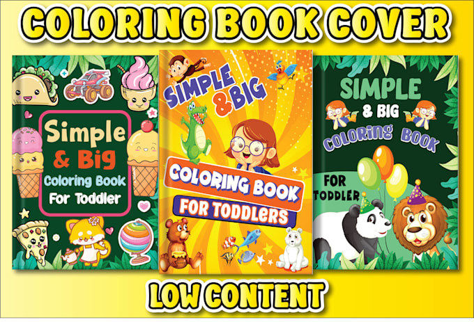 Design kids coloring book cover and interior for amazon kdp by ...