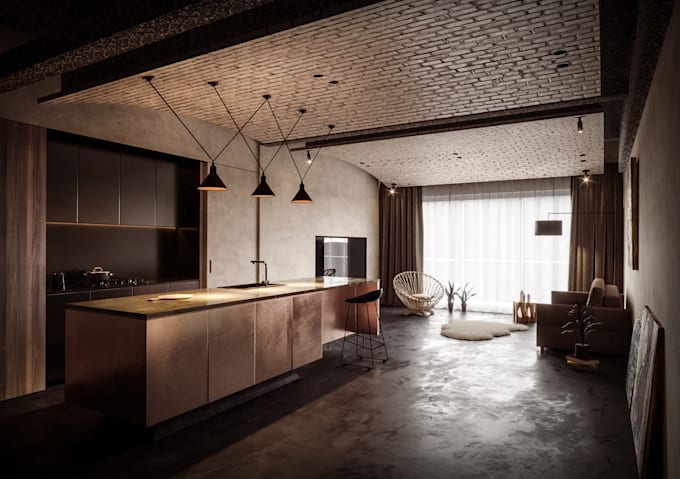 Render professional interior design visuals by Marina_mirea | Fiverr