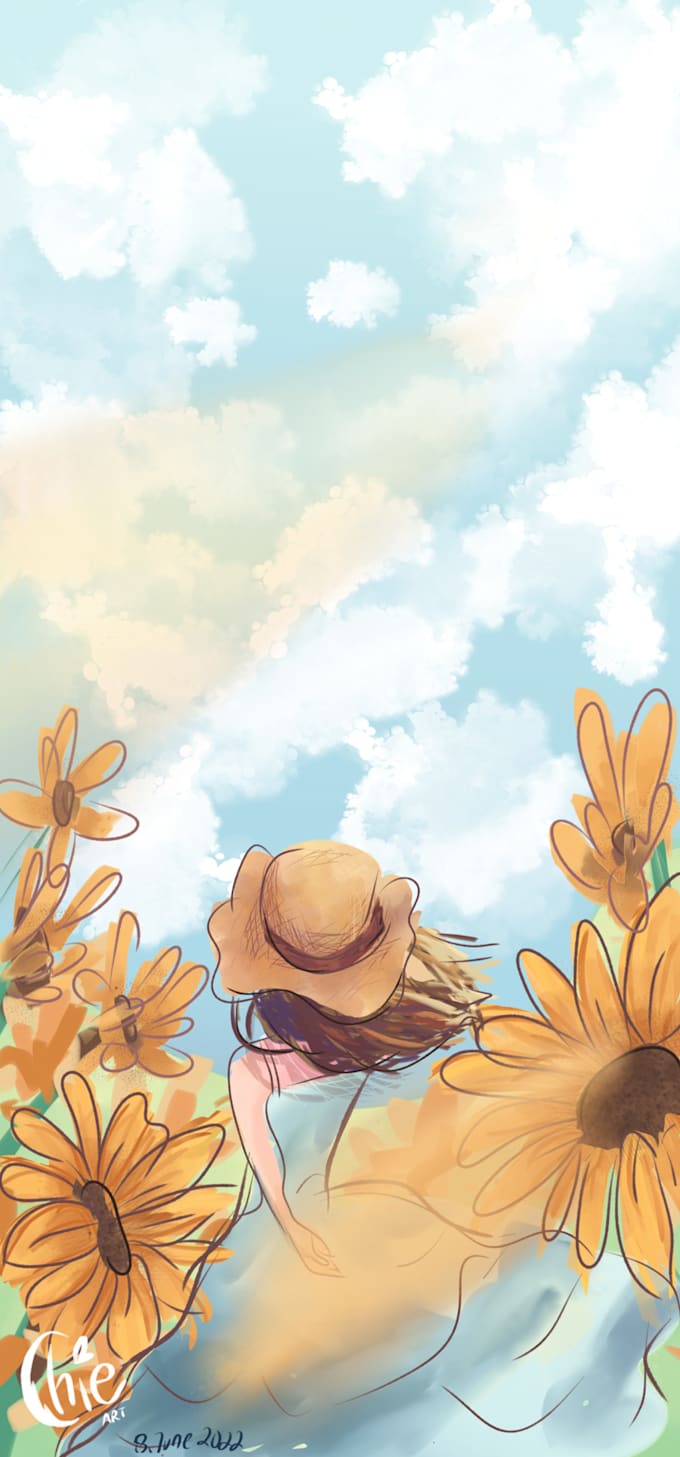 Draw anime inspired digital painting art by Himehiko | Fiverr