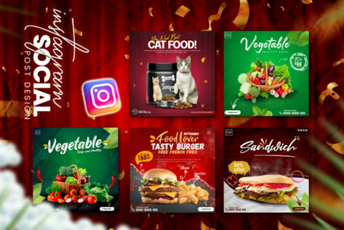 Design professional instagram and facebook posts designs by Its ...