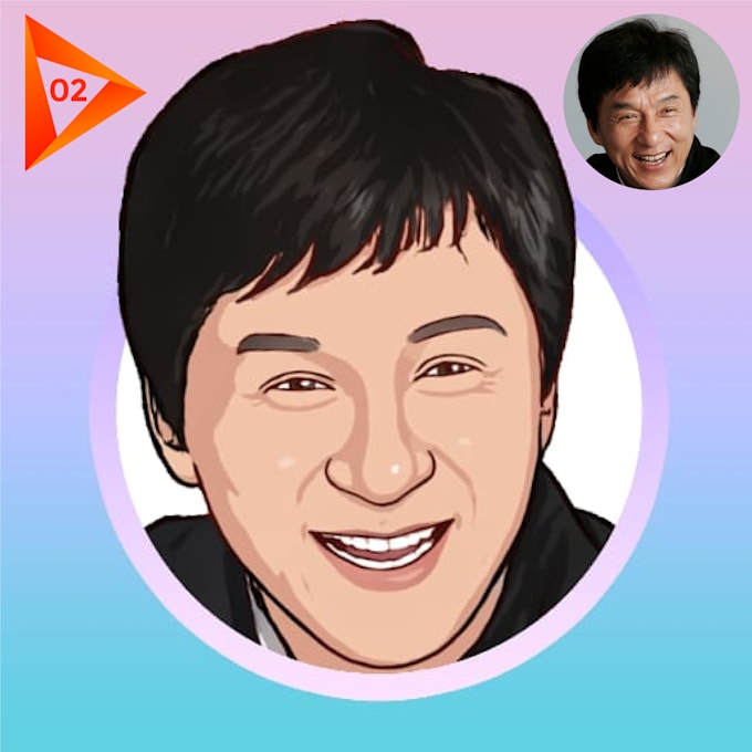 Create three cartoon caricature headshot avatars from a photo by ...