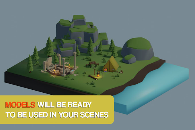 Create stylized, low poly 3d models, asset packs or game props by ...
