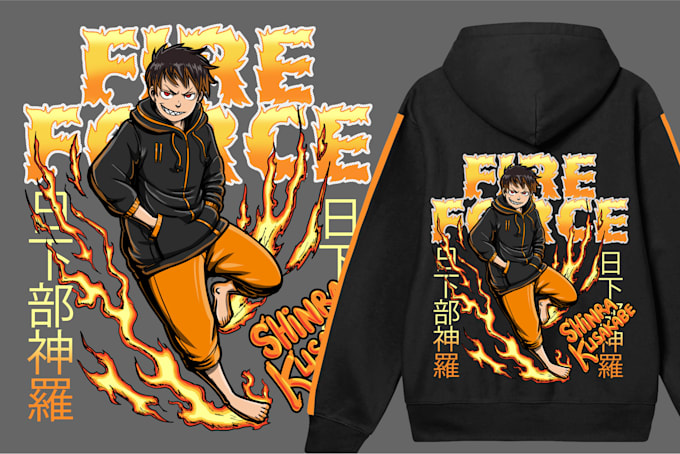 Draw amazing anime streetwear design for your tshirt by Riazzatamara ...