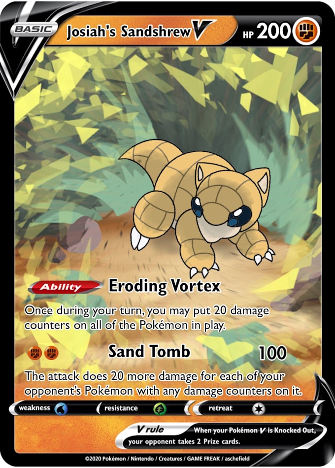 Design a custom pokémon tcg card for you by Trainerfranky | Fiverr