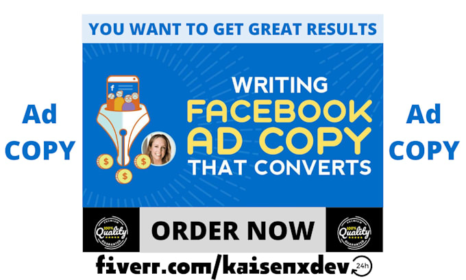 Write facebook ad copy to your ads in 1hrs by Kaisenxdev | Fiverr