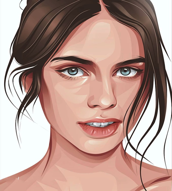 Draw cartoon vector art portrait for your profile picture by ...