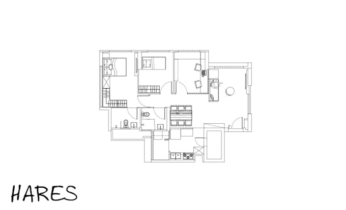 Plot 2d layout plan for you by Renderinterio3d | Fiverr