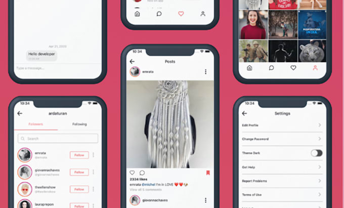 Develop an ios and android instagram clone app by Digitalcloudllc | Fiverr