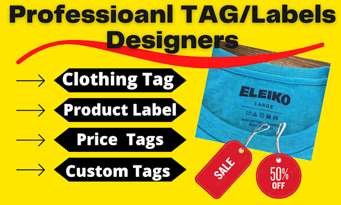 Design neck labels, clothing tags, shirt tag, hang tag, product labels ...