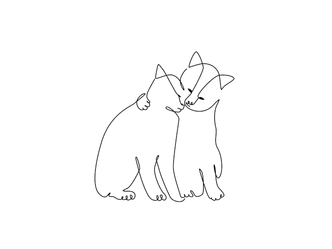Line art illustration for your pet in 2 hours by Rian_nair | Fiverr