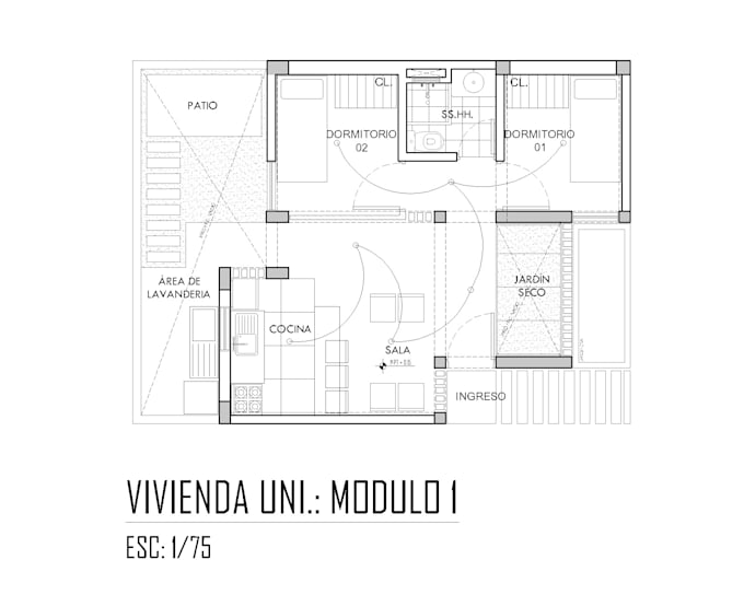 Draw your project with great quality in autocad by Arq_carloscg | Fiverr