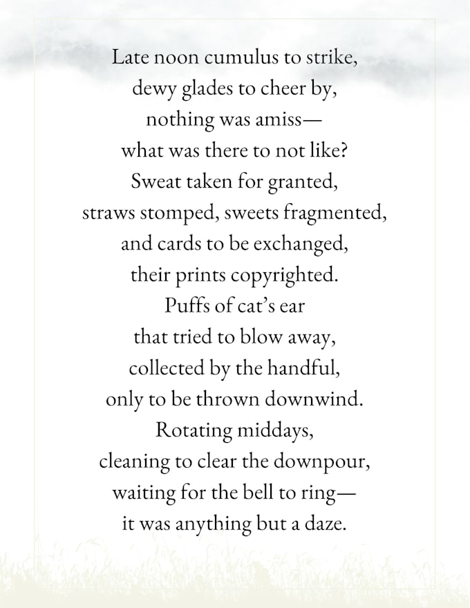 Write a short poem about a topic that you want by Hiya_synth | Fiverr