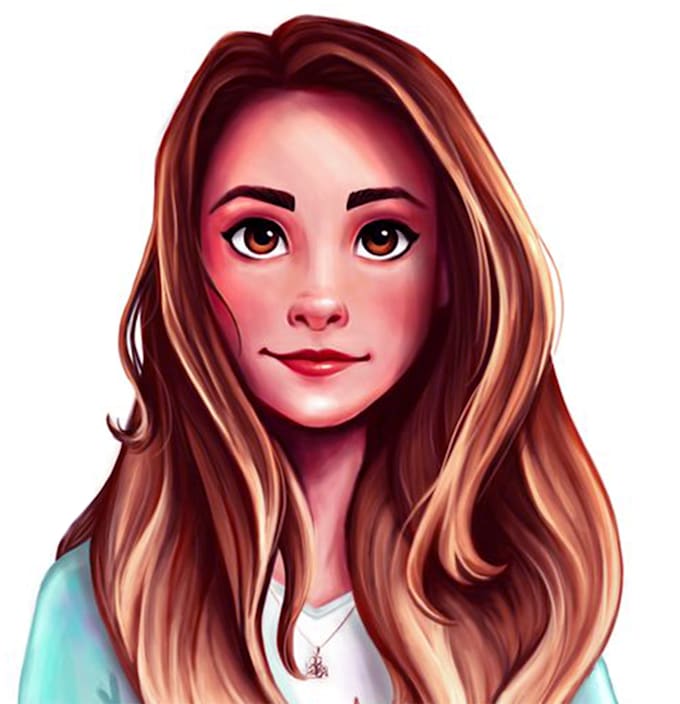 Paint cartoon face vector portrait from your photo by Aspenarya | Fiverr